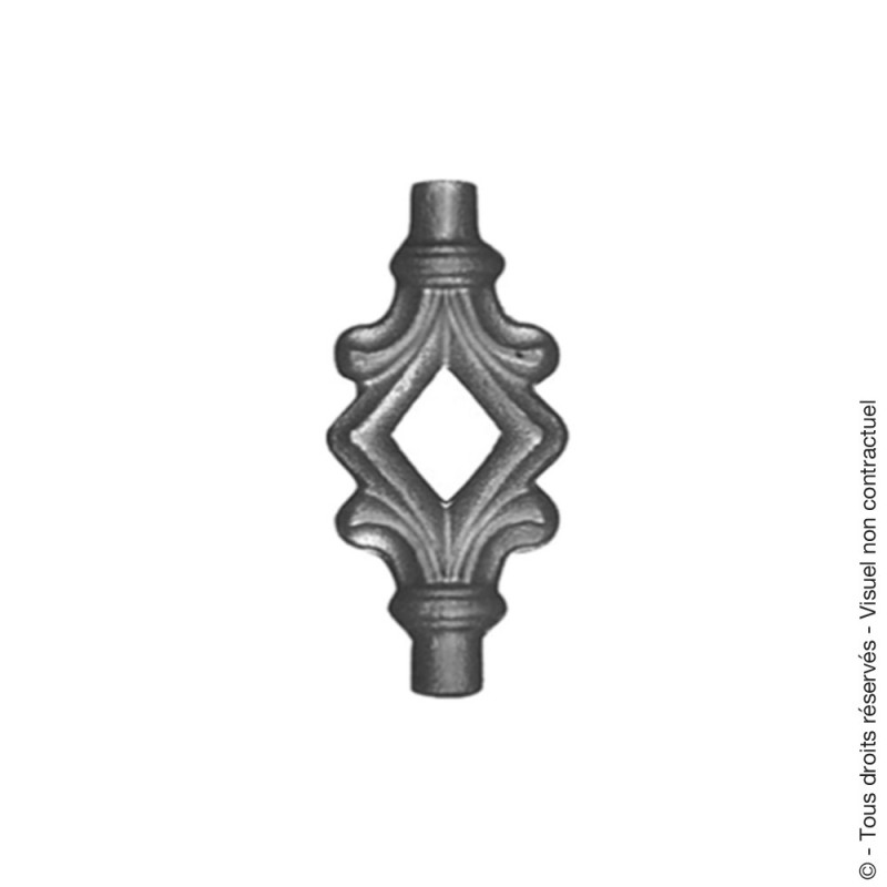 Fer de lance N°25 acier rond